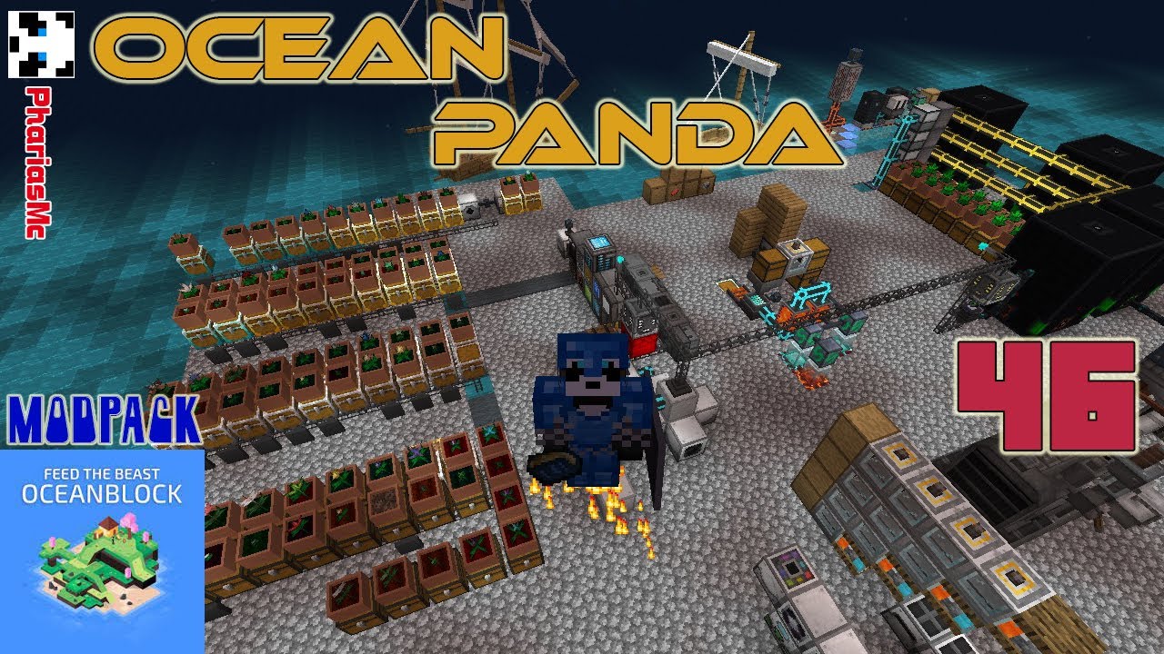 [FTB OCEAN BLOCK] OCEAN PANDA - EP 46 - Panda Volador - YouTube