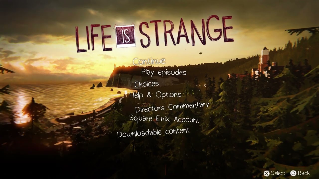 Life Is Strange - Main Menu Sunset Ambiance (birds, soft waves ...