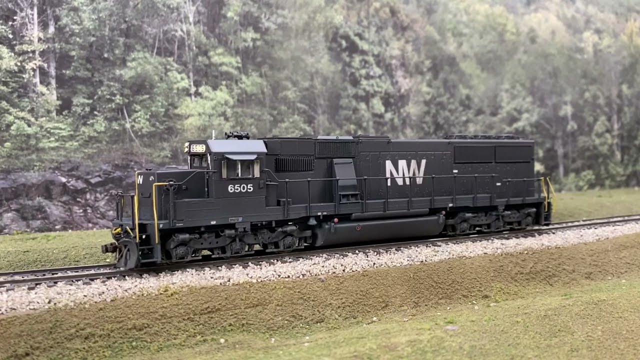 Custom Overland Models N&W SD50S #6505 w/ LokSound - YouTube