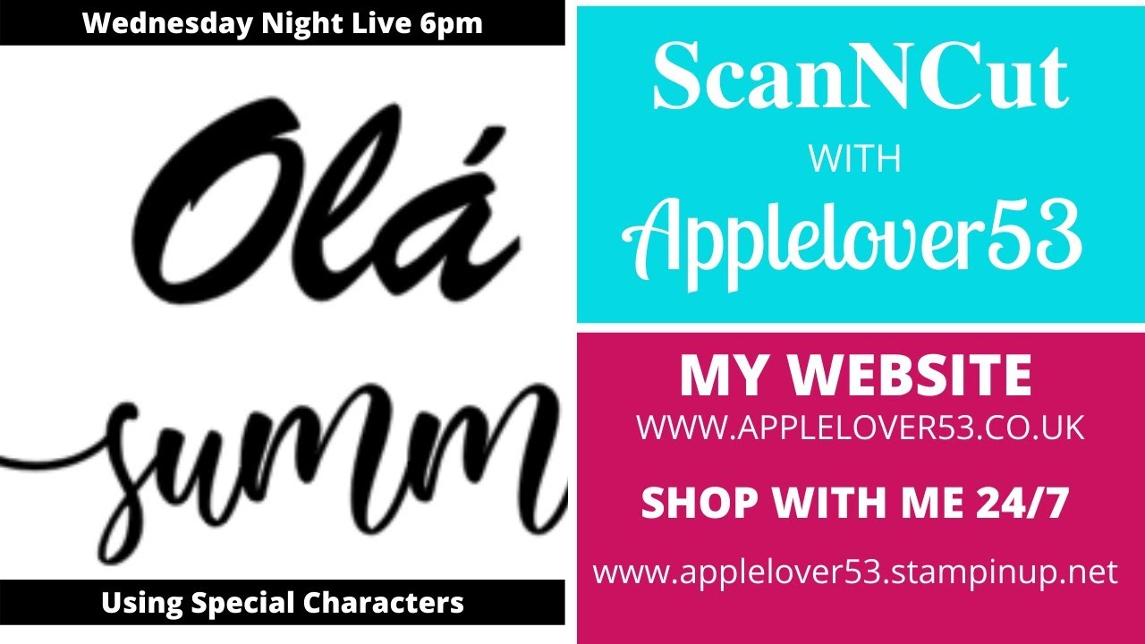 Live 10th June 2020 Find Special Characters In A Font For ScanNCut Live 10th June 2020 Find Special Characters In A Font For ScanNCut