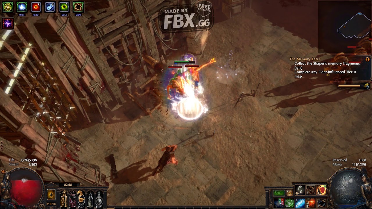 Poison Melee/Minion Hybrid Flicker Strike (T16 Pit of the Chimera ...