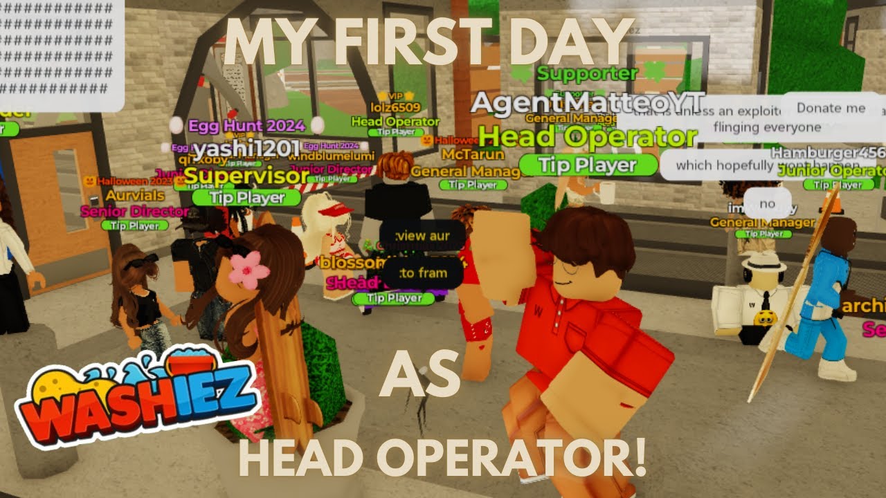 My first day as Head Operator at Washiez!! - YouTube