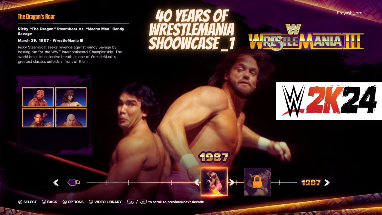 #1 40 YEARS OF WRESTLEMANIA - SHOWCASE OF THE IMMORTALS | RICKY ...