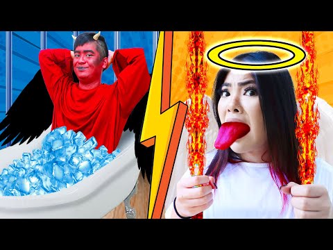 CRAZY ANGEL VS DEMON BY CRAFTY HACKS PLUS