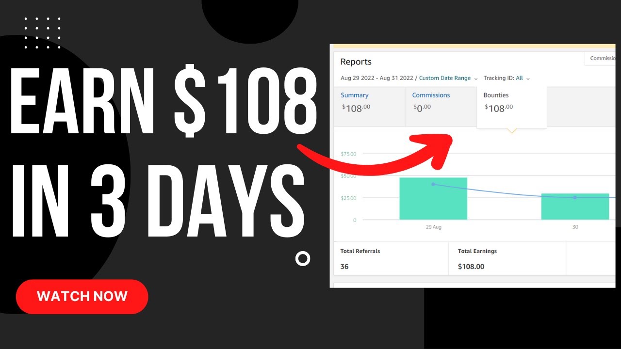 Earn $108 In 3 Days With Amazon Bounty Program (With PROOF) - YouTube