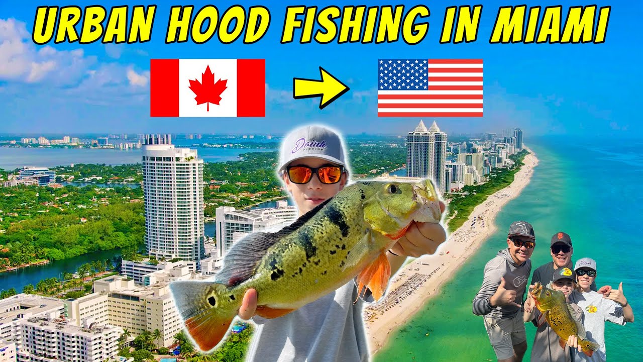 Canadians Go Urban Hood Fishing in Miami - YouTube