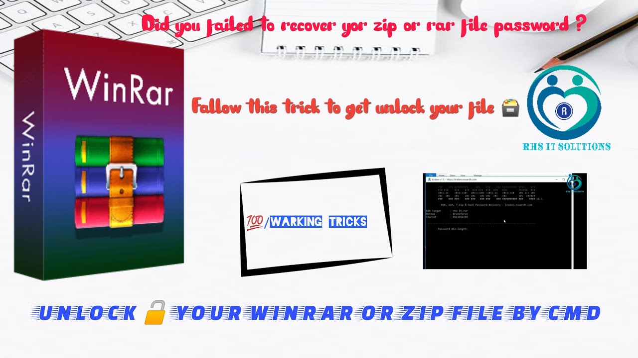 How to recover forgotten winRAR password ! crack winRAR password easily ...