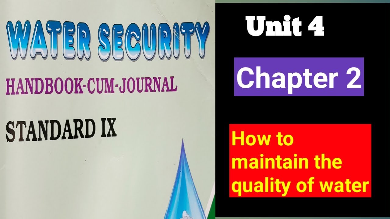Water Security Handbook journal Answer/Class 9/Unit 4/Chapter 2 How to ...