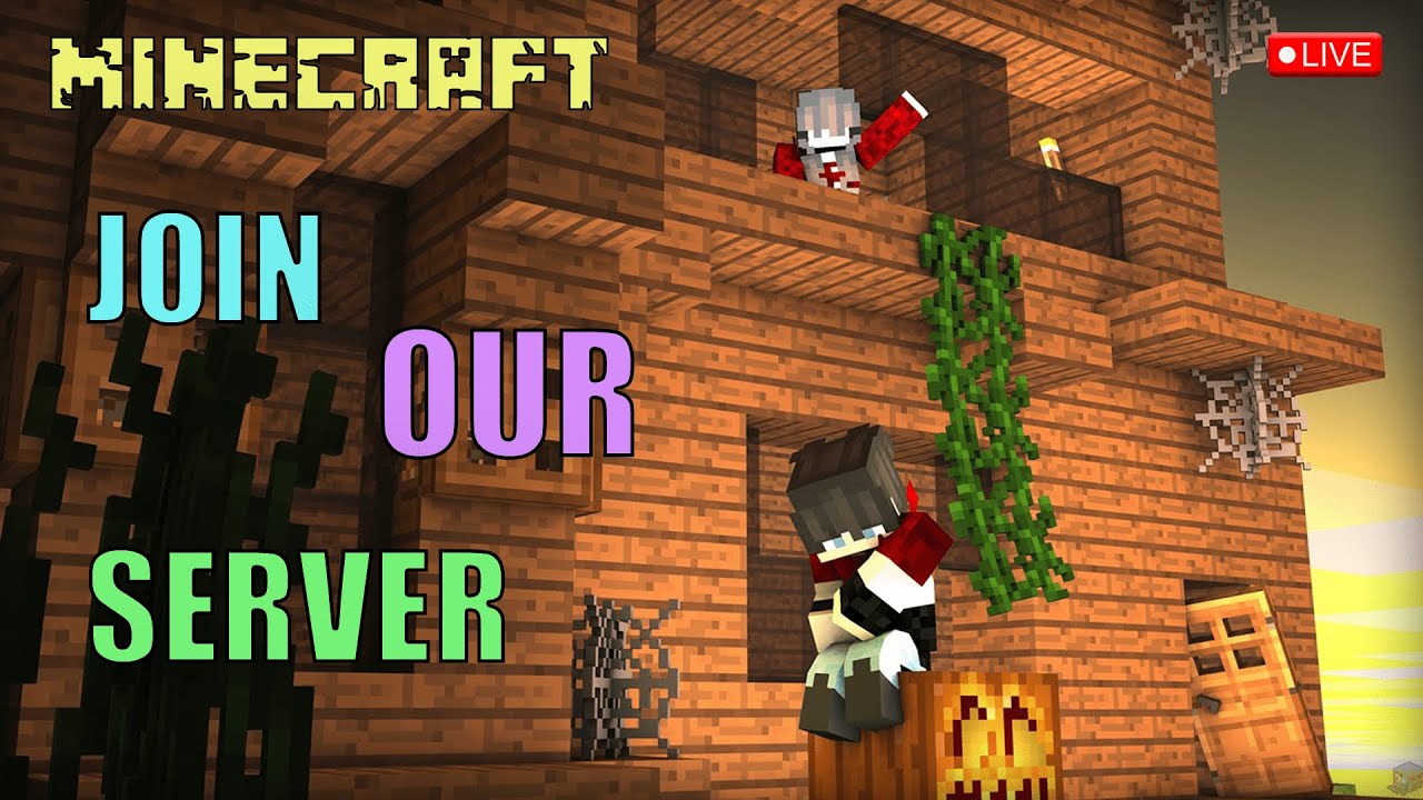 Join Public Minecraft Server Join Us Now Live Stream 🔴 [ Java + Pe ...