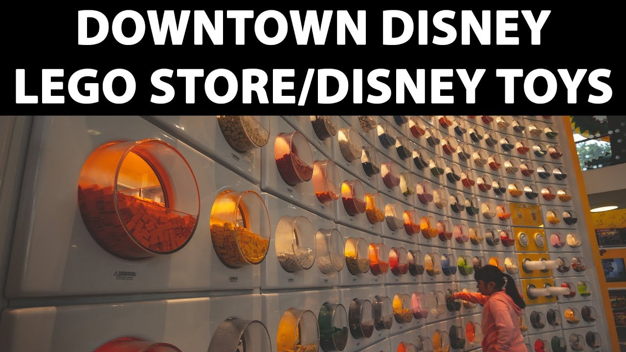 Downtown Disney | Lego Store | Disney Toys - December 22, 2018 - YouTube