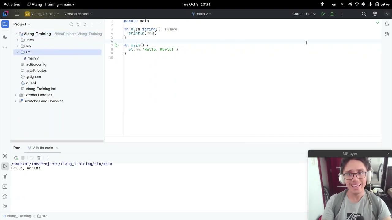 Moving Back: From D (Dlang) to V (Vlang) because of compilation speed. - YouTube