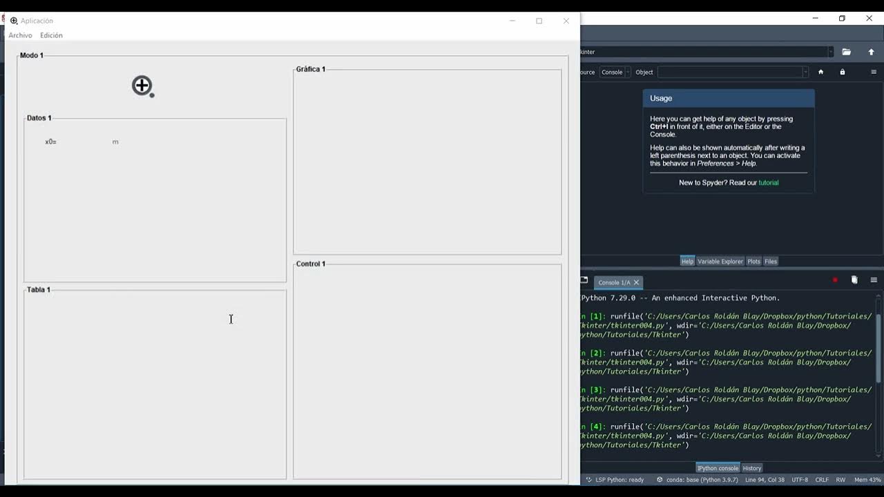 Inserción de textos y campos de texto en aplicaciones de Tkinter en Python | | UPV - YouTube
