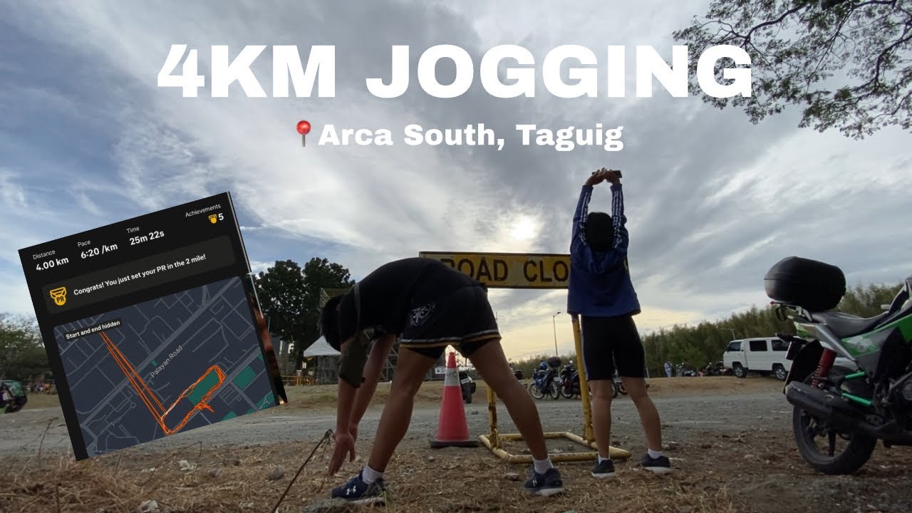 4KM JOGGING (Arca South, Taguig) + Successful Try-out - YouTube