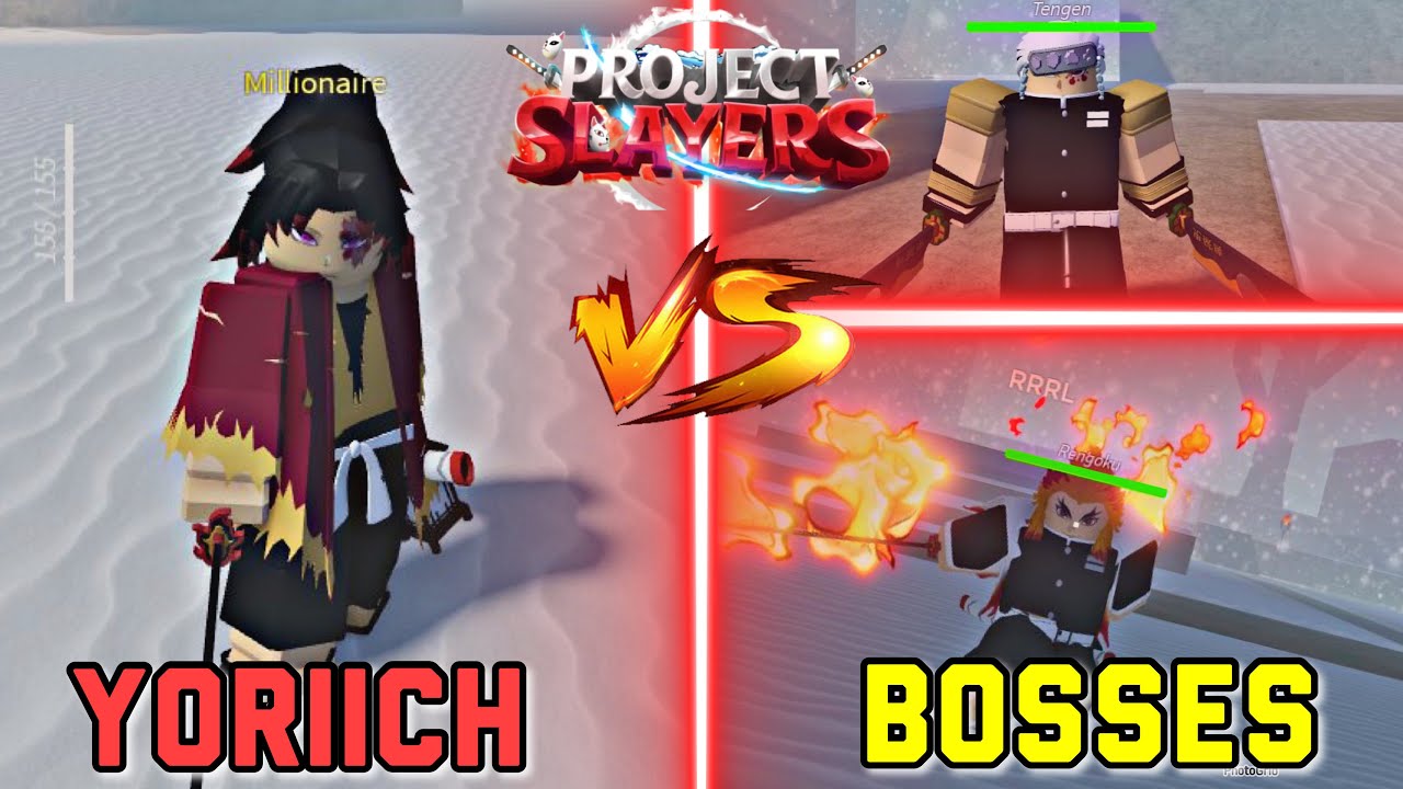 Yoriichi VS All Bosses In Project Slayers!! - YouTube