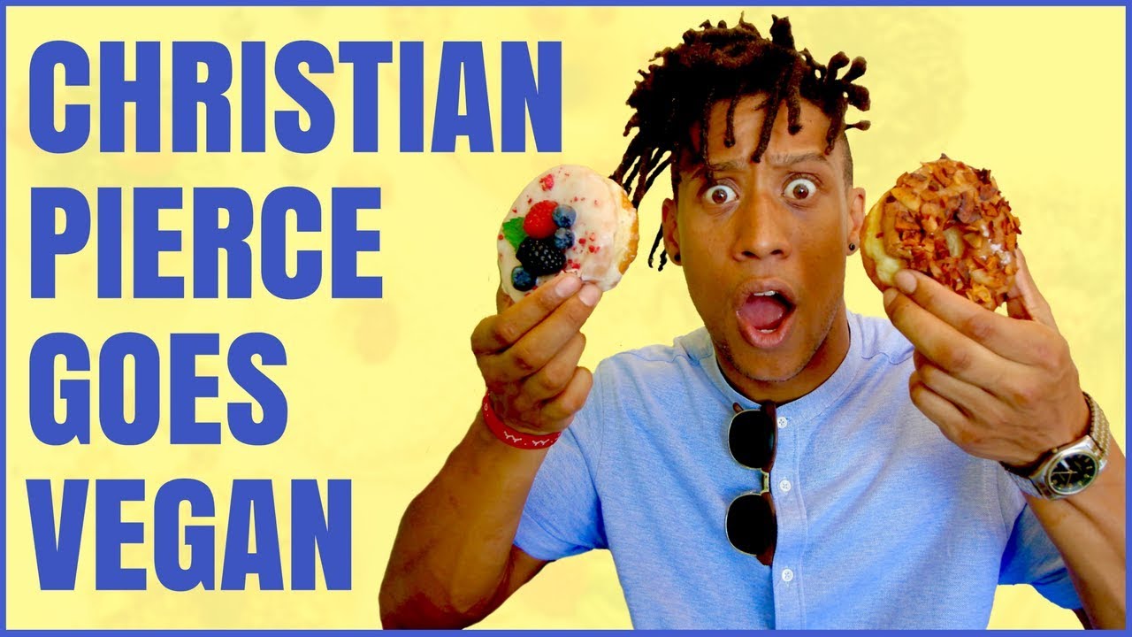 Christian Pierce Goes Vegan with Vegan Donuts! - YouTube