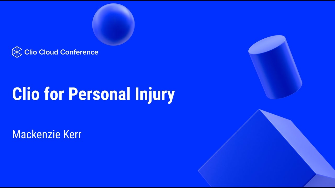 Clio for Personal Injury - YouTube