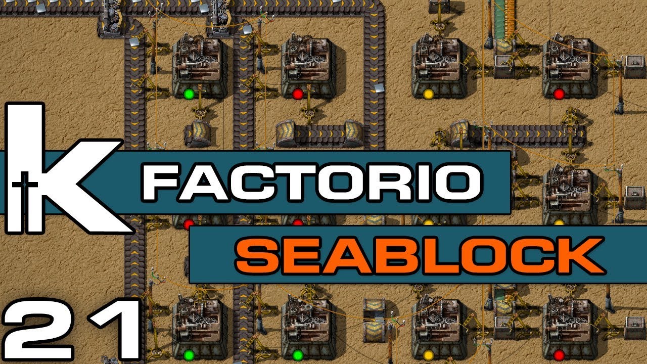 Factorio 0.17 | Sea Block Ep 21 | Belt Array - YouTube