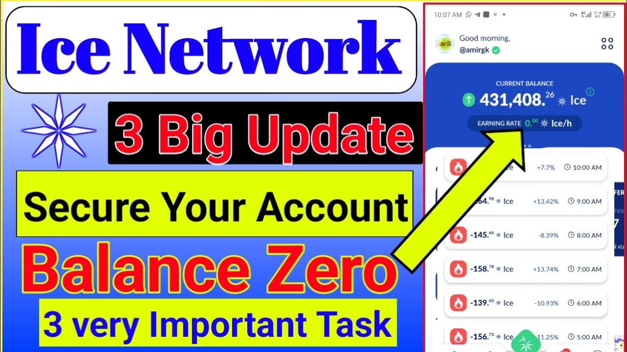 Ice Network 3 Big Update|| Secure Your Account Ice Network|| Ice ...