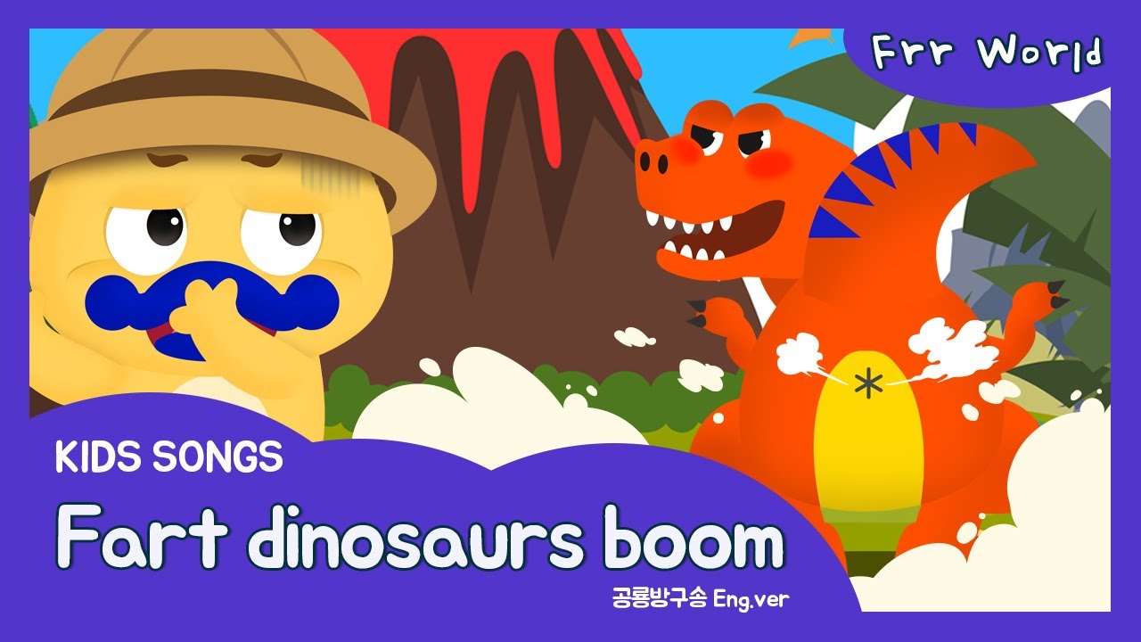 Boom! What’s that sounds! | Fart Dinosaurs Boom! | Dinosaurs song | K ...