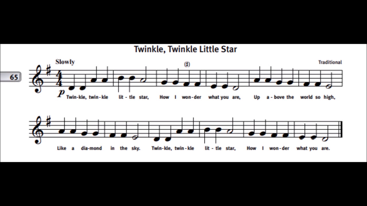 Twinkle, Twinkle Little Star #65||The Yamaha Advantage for Recorder OST ...