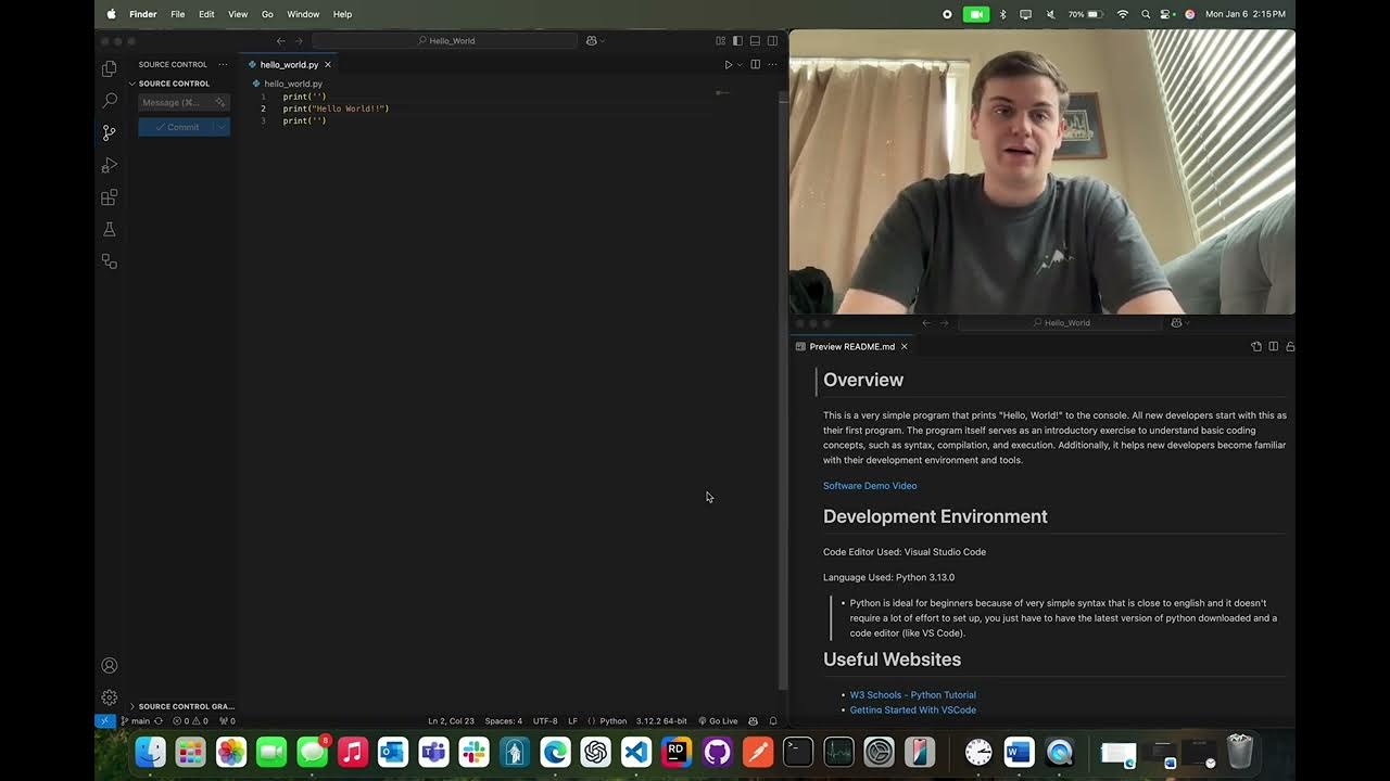 CSE 310: Hello World demo - YouTube