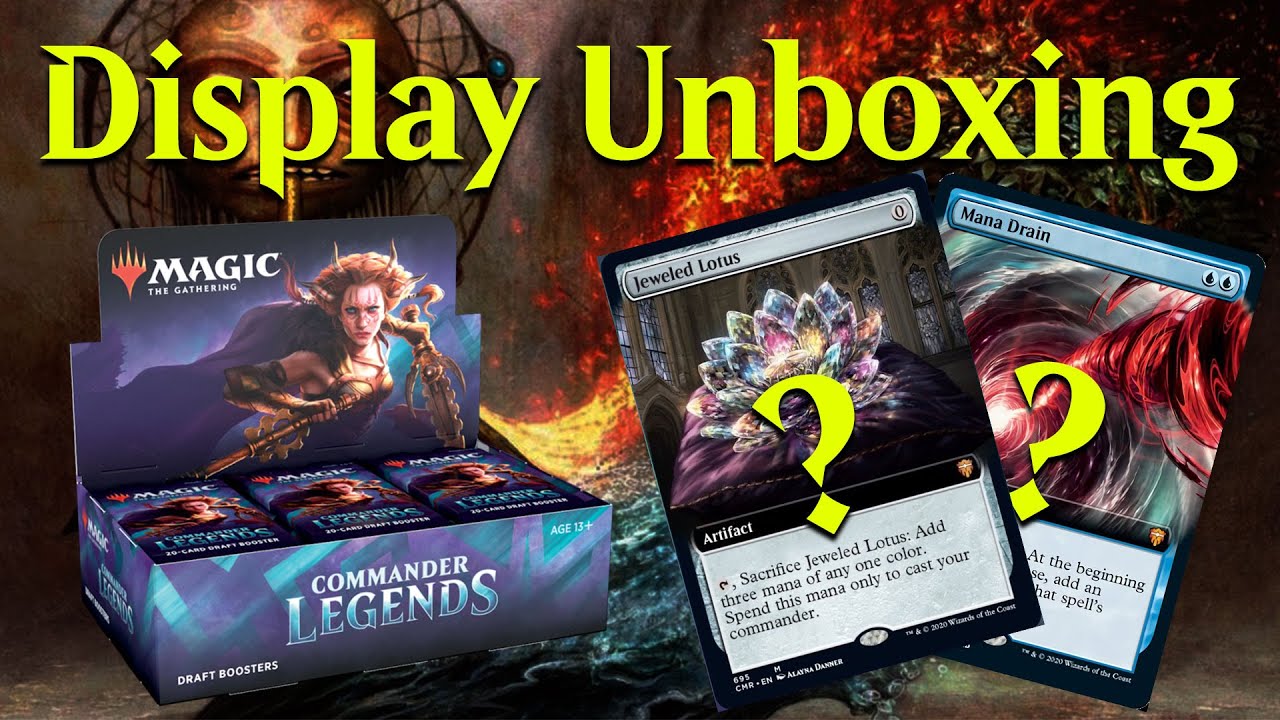 Unboxing Commander Legends Display Booster Box | Prerelease Commander ...