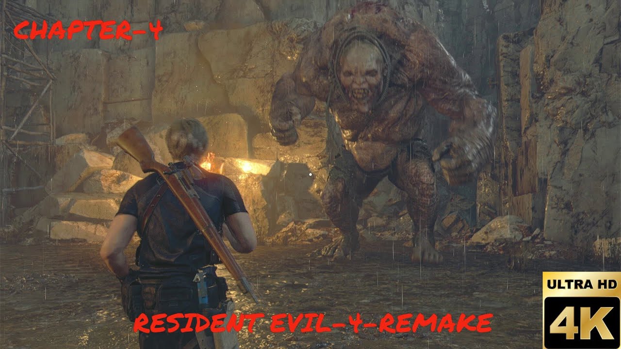 HUNTING GIANT MONSTER - RESIDENT EVIL 4 REMAKE -CHAPTER-4 Quick Finish ...