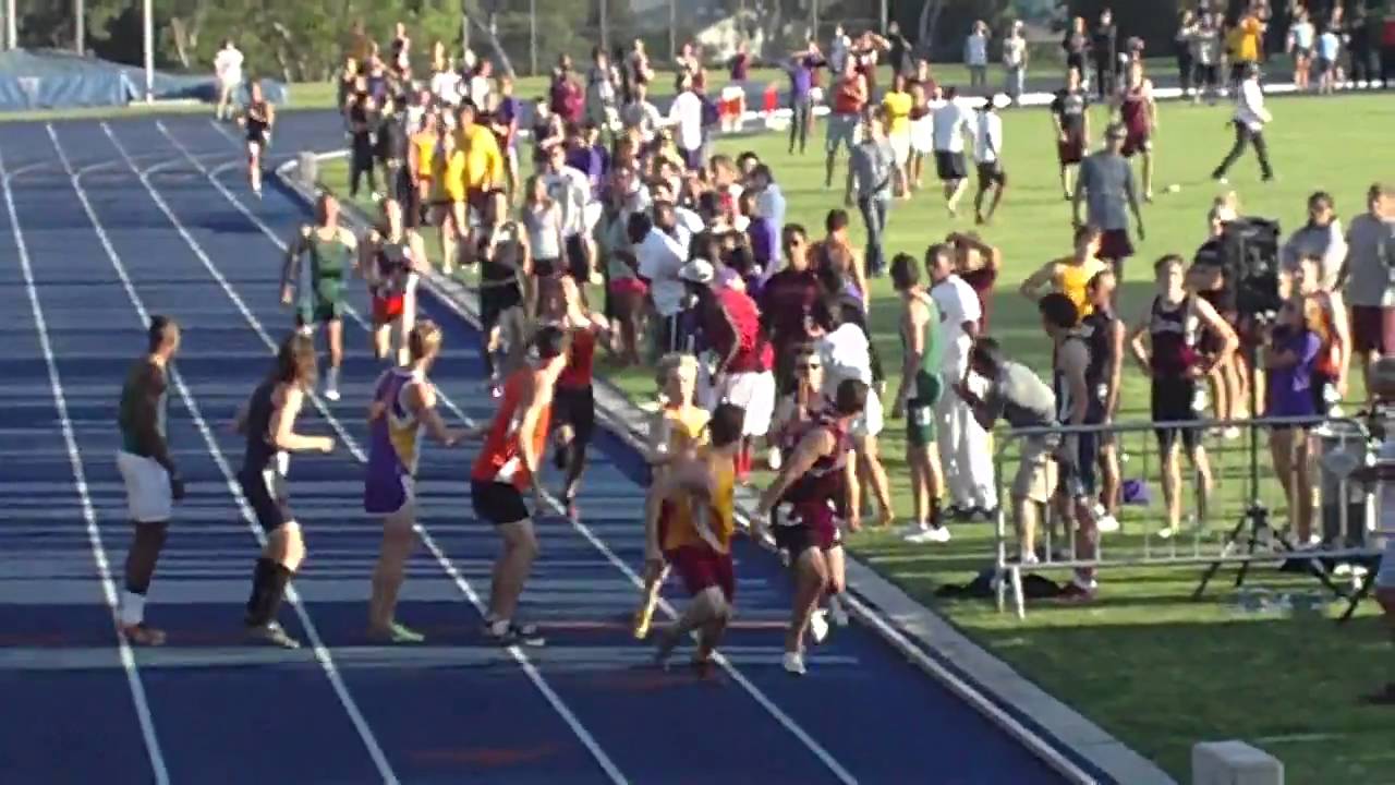 claremont 2011 track 4x400 sciac championship - YouTube