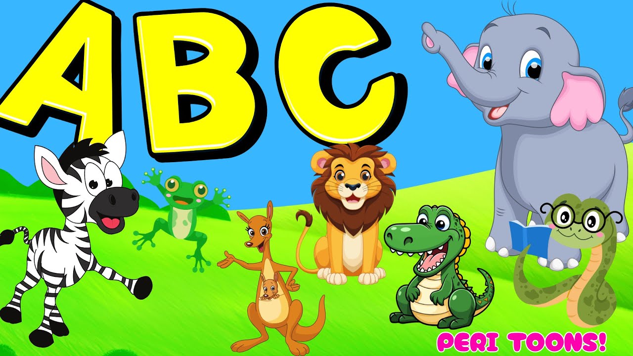 ABC Animals Song for Kids | Learn Alphabet A to Z with Fun Animals ...