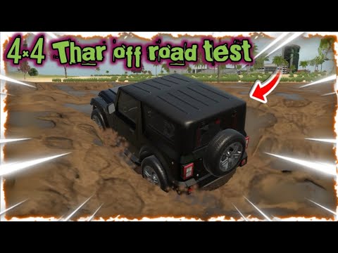 4×4 thar off road test 😲 | dk abhalo | gaming video | Indian vehicle ...