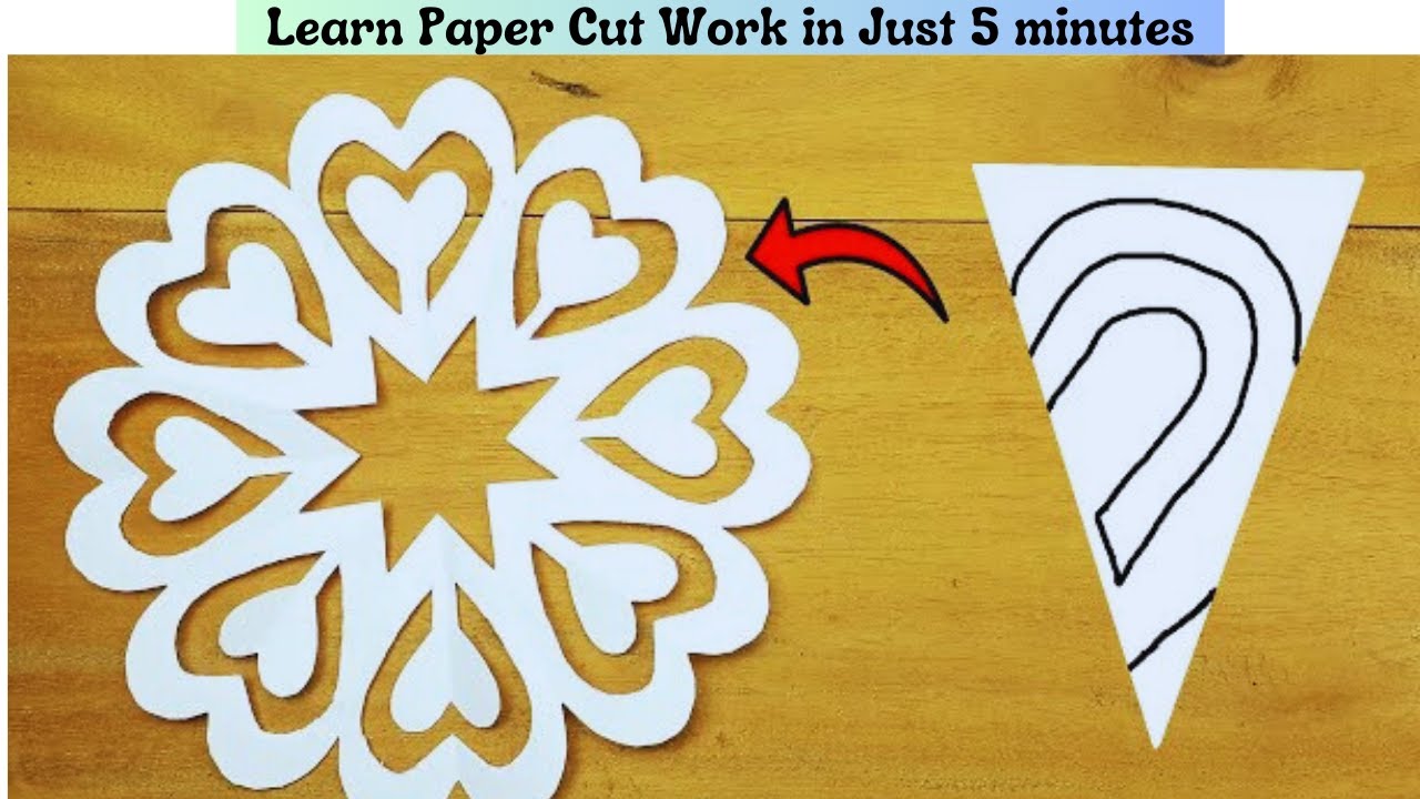 Easy Paper cutting for décor | How to make paper cutting design ...