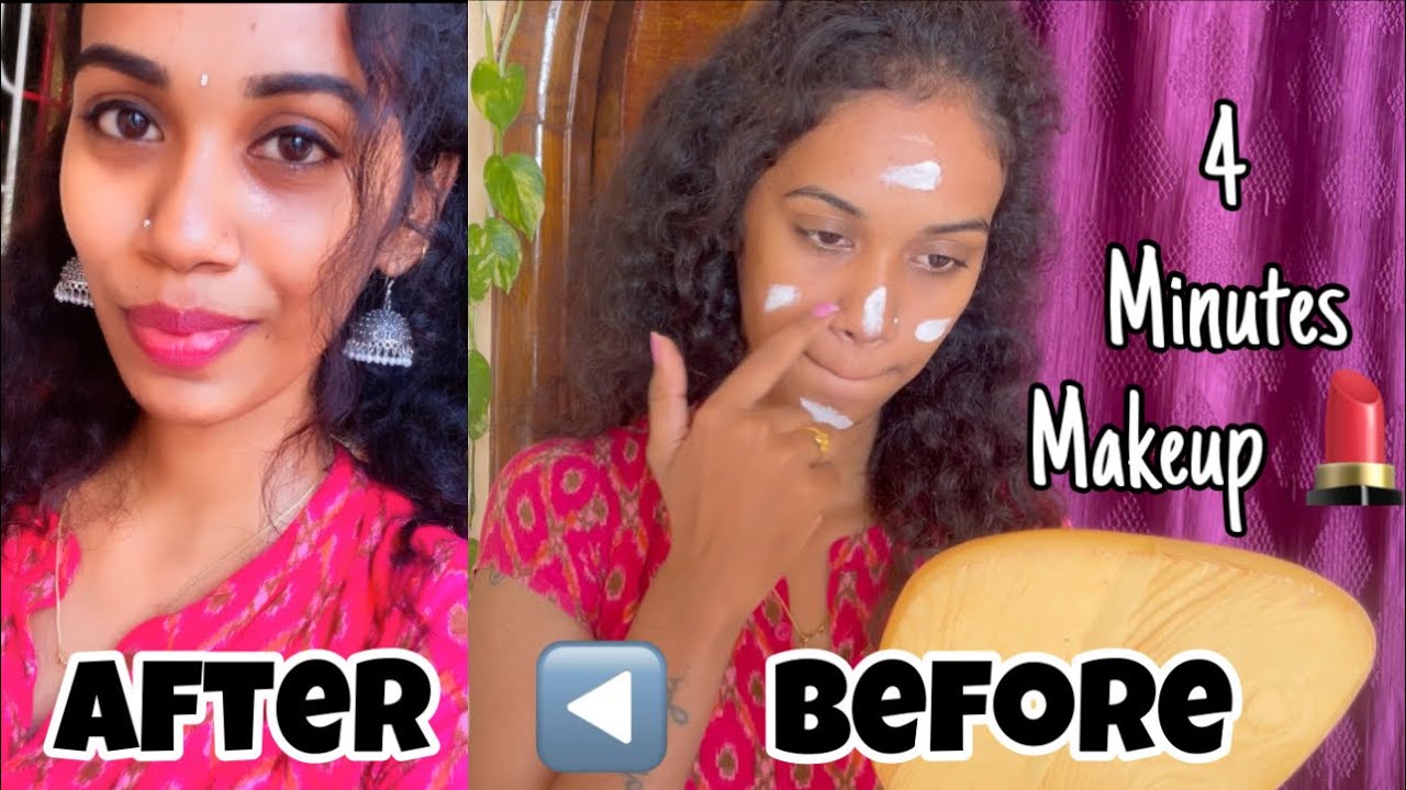 Simple Makeup Tutorial Without Foundation For College and Office In Tamil #trending #makeup ...