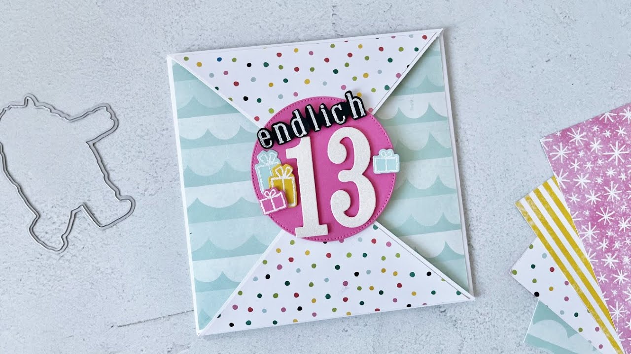Tutorial Easy Envelope Gatefold Card - YouTube