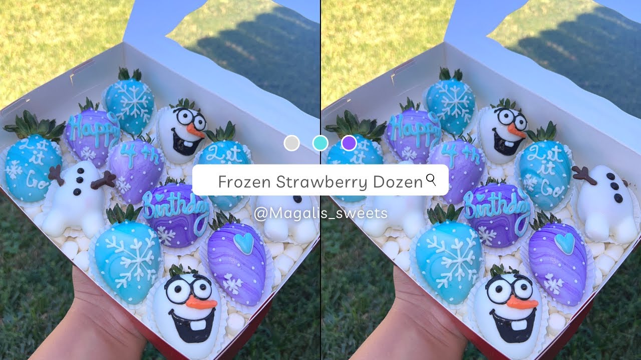 Frozen Strawberry Dozen | step by step tutorial - YouTube
