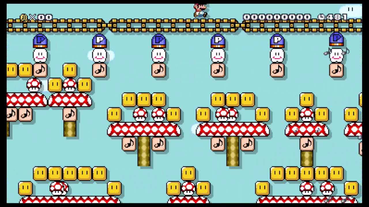 Super Mario Maker Music Level: Through the Fire and Flames - YouTube