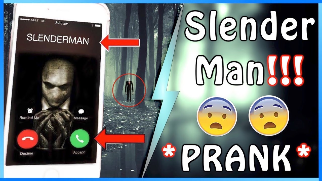 SLENDER MAN RINGDE MIG..(prank) - YouTube