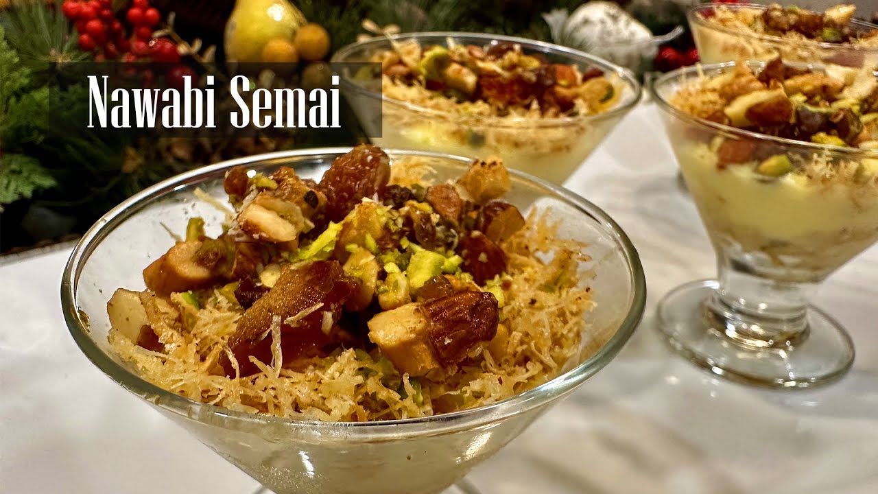 Nawabi Semai || No bake vermicelli Dessert || Easy Vermicelli Pudding ...