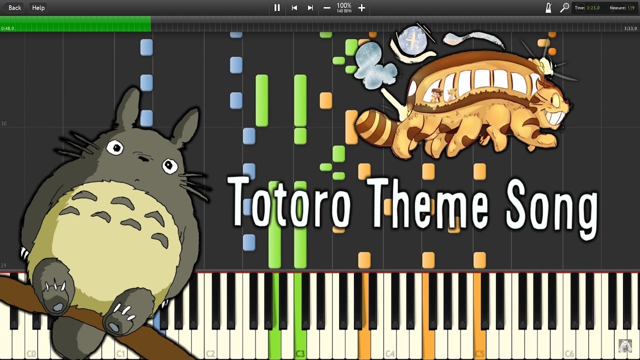 Totoro Theme Song [Piano Cover] - My Neighbor Totoro - YouTube
