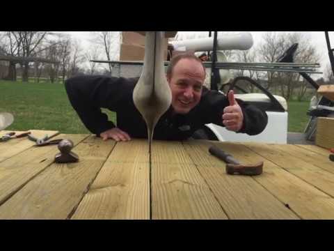 How to fix bent skeg outboard repair straighten - YouTube