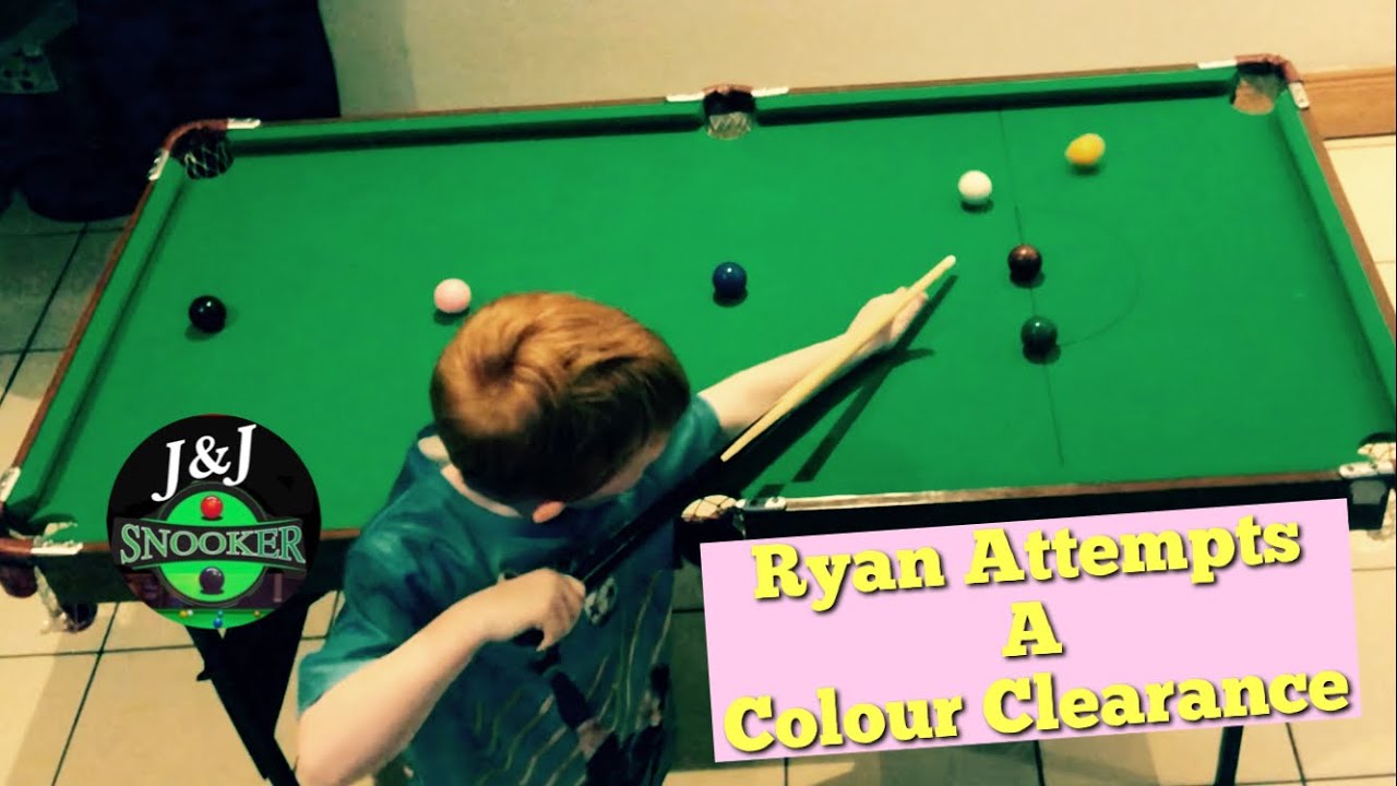 Ryan Playing Snooker Clearing the Colours #snooker #sports #video - YouTube