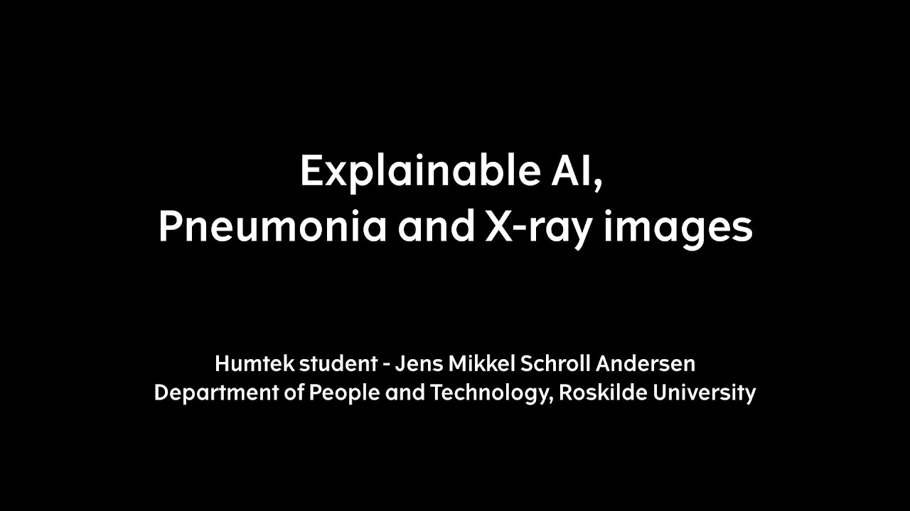 Explainable AI, Pneumonia and X-ray images - YouTube