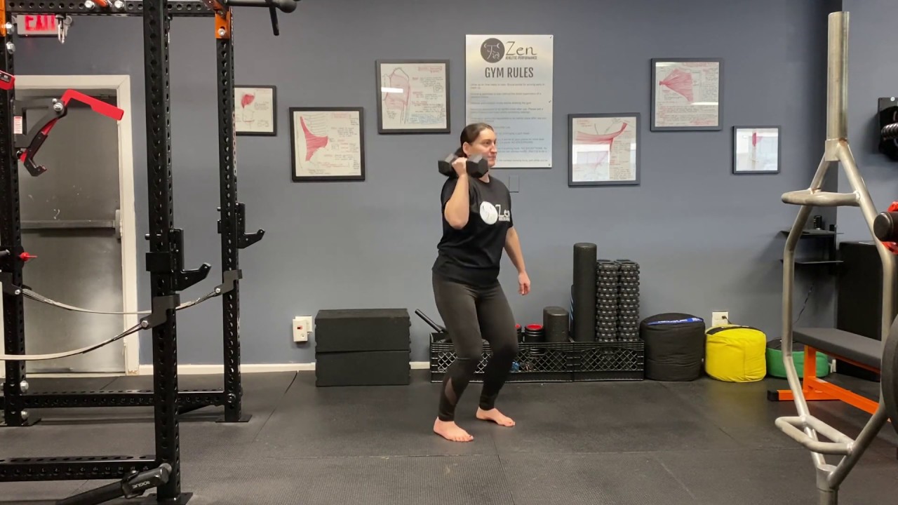 Single-Arm Dumbbell Push Press - YouTube