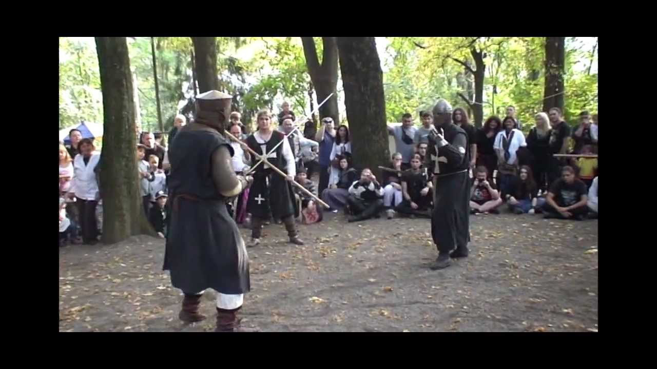 Knights Tournament Susedgrad 7.X. 2012 Bohurt - 2nd Fight - YouTube