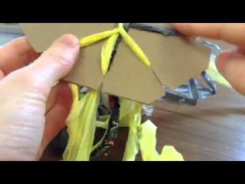 Plarn leash weaving on loom - YouTube