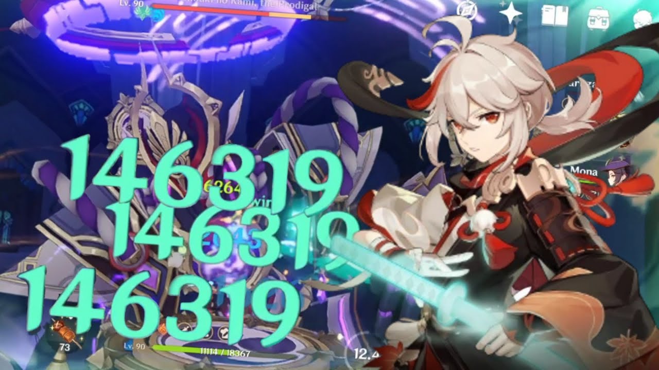 F2P:-C0 Kazuha DPS 146k Damage Showcase | Best kazuha build...[GENSHIN ...