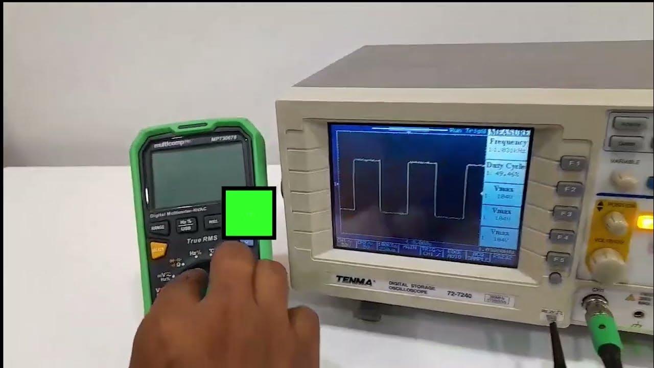 How to measure Frequency and Duty Cycle using Multicomp Pro MP730678 ...