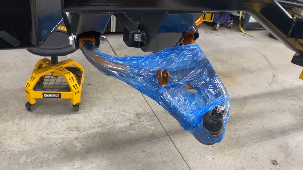67 Firebird, Part 82, Front Suspension Final Assembly and Masking - YouTube