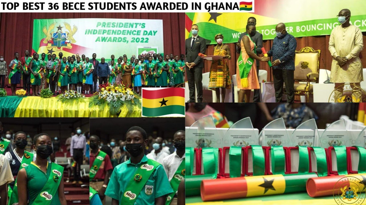 TOP BEST 36 BECE STUDENTS AWARDED In GHANA🇬🇭 By The President Of Ghana ...