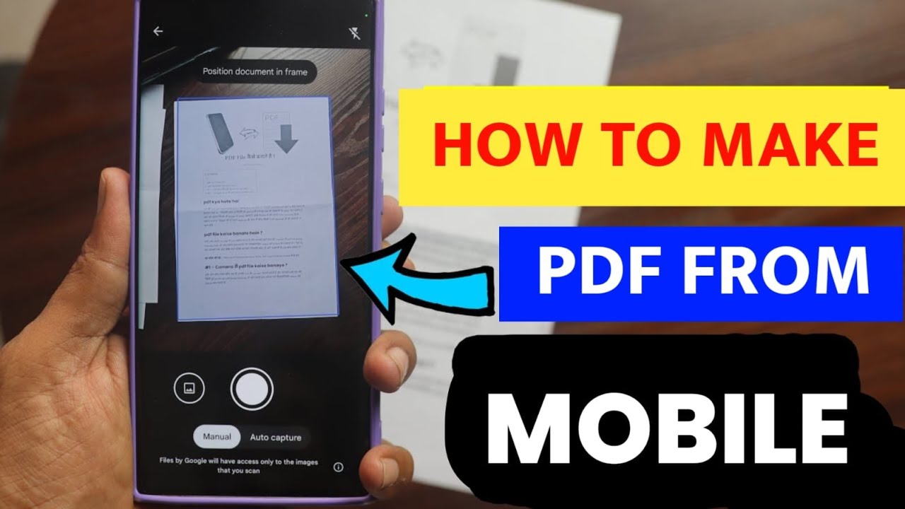 How to create PDF file | How to create PDF file in mobile | How to ...