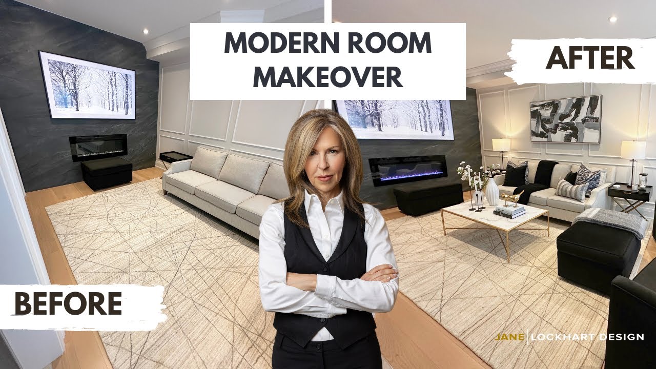 How To Decorate A Modern Room From Scratch | Jane Lockhart Design - YouTube